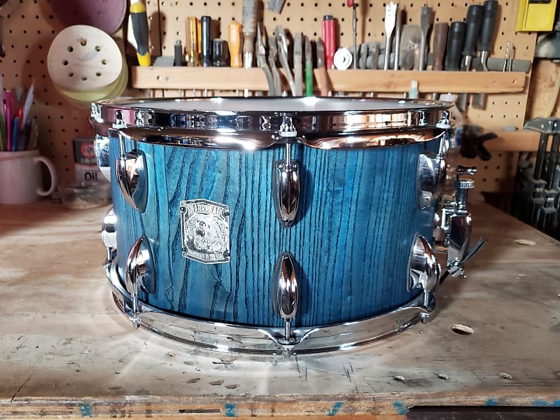 Snarebear 14x7 Blue Ash Stave Snare Drum | Reverb Snarebear 14x7 Blue Ash Stave Snare Drum | Reverb