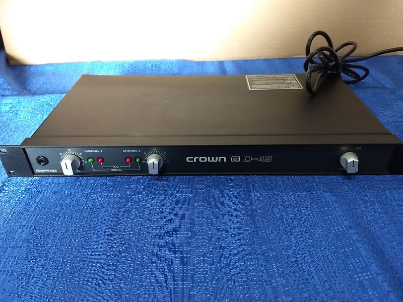 Crown D-45 2-Channel Power Amplifier | Reverb