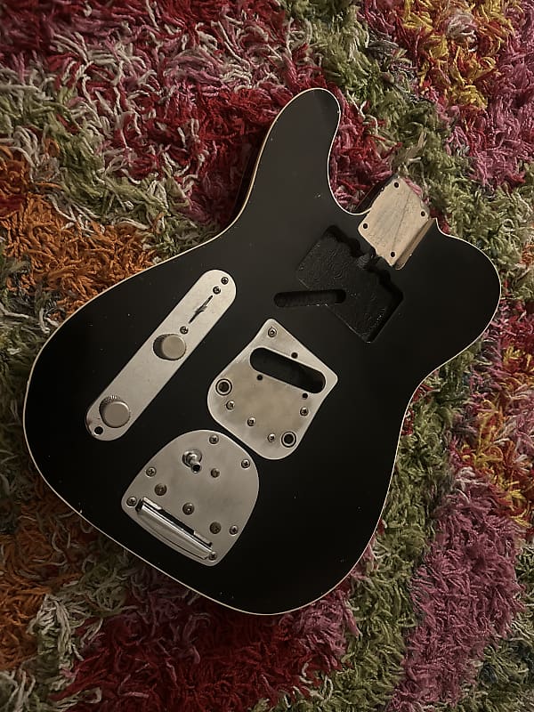 Guitar Mill Left Handed Telecaster Body - Black Relic | Reverb