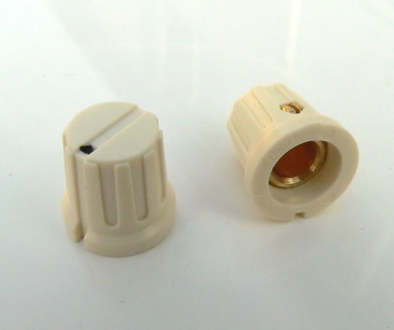 Cream ivory pointer knobs for mixer, amplifier, guitar | Reverb UK