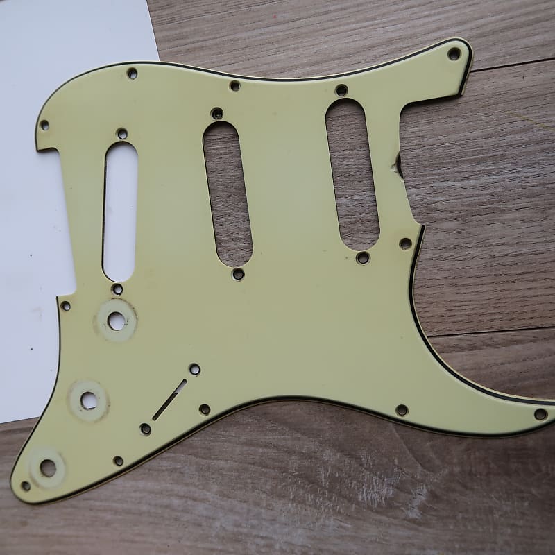 Fender Stratocaster Celluloid Nitrate Pickguard Relic Aged | Reverb