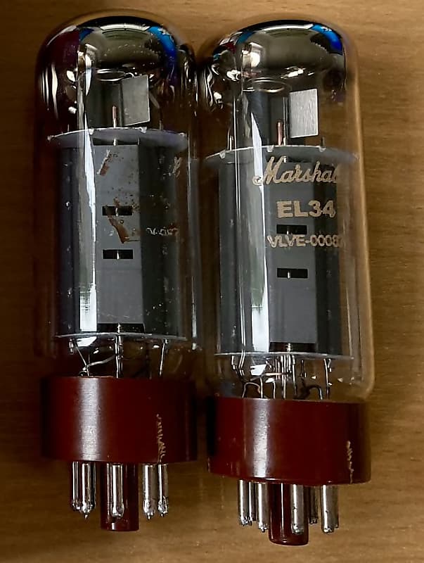 pair of Marshall branded Shuguang EL34B power | Reverb Australia