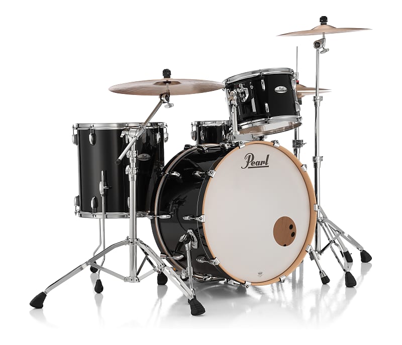 Pearl Professional Maple 3-pc. Piano Black Shell Pack - | Reverb
