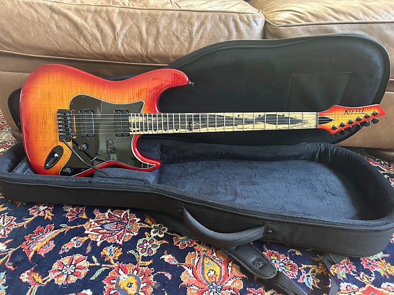 Stunning Kiesel Delos Cherry Sunburst Stainless Steel SS | Reverb