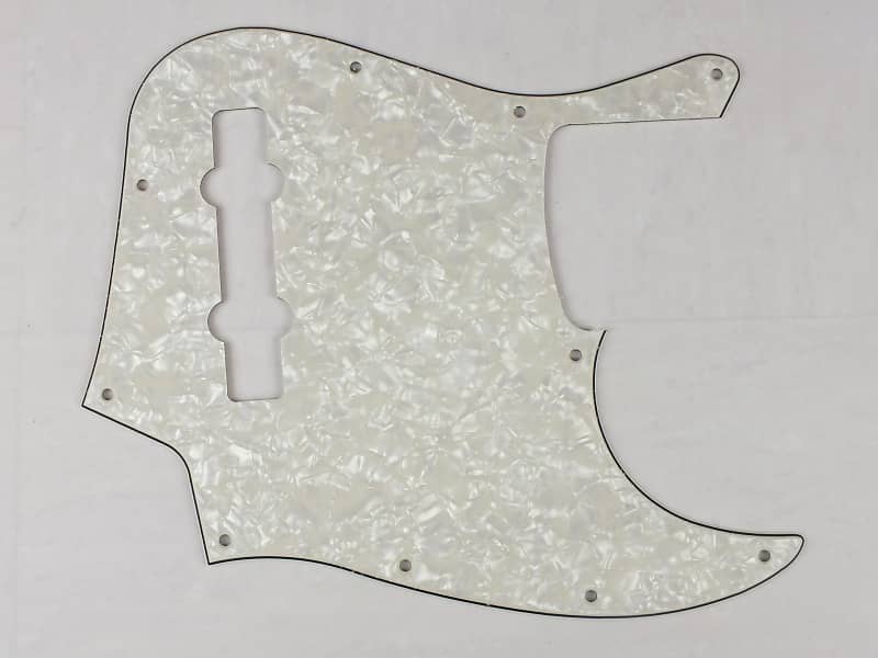Cream Pearl 5 String Jazz Bass Scratch Plate Pickguard to | Reverb UK
