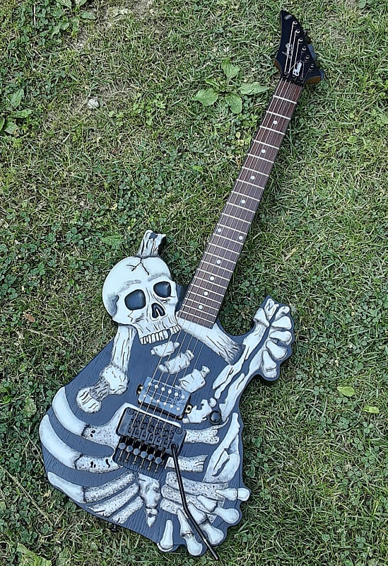 George Lynch Inspired FireFly Custom Bones Guitar "Mom" 6 | Reverb