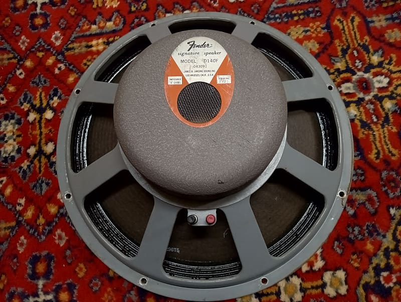 JBL D-140F 8 ohm 15" Bass PA Speaker Fender Labeled 1960s | Reverb