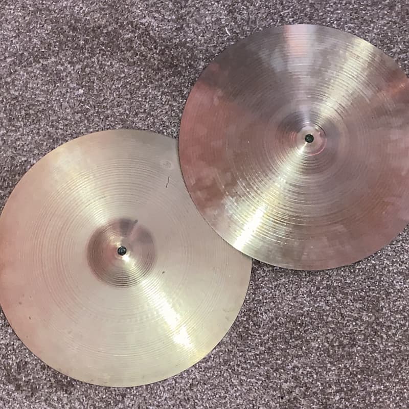 Zildjian 15" Hollow Logo Rock Hi-Hats 1970s-1982 Traditional | Reverb