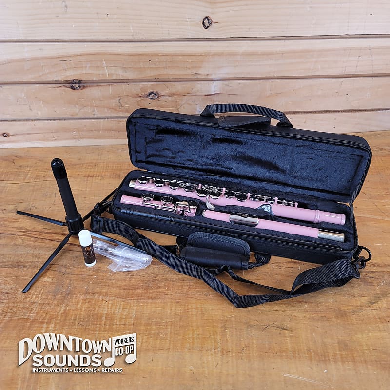 Mendini by Cecilio Flute with Case & Stand - Pink | Reverb