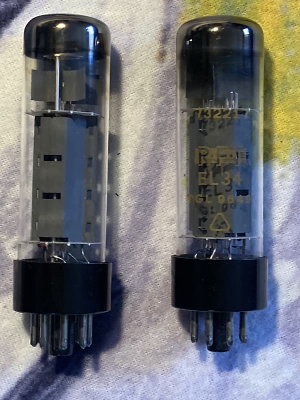 RFT Matched Pair EL-34 Power Tubes | Reverb