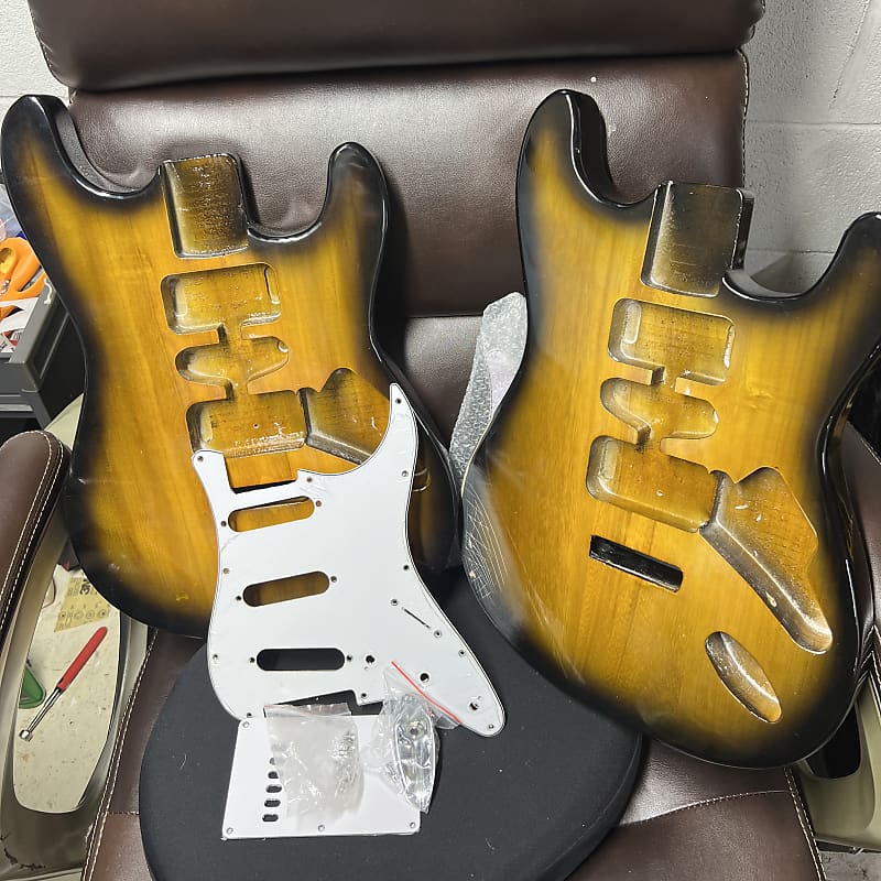 Strat bodies relic sunburst basswood Strat body 2024 - | Reverb