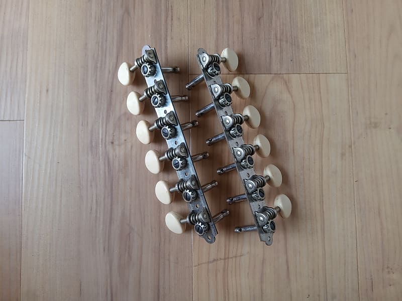 Set of Vintage 1960's Kluson Open Back Twelve-String Tuners | Reverb