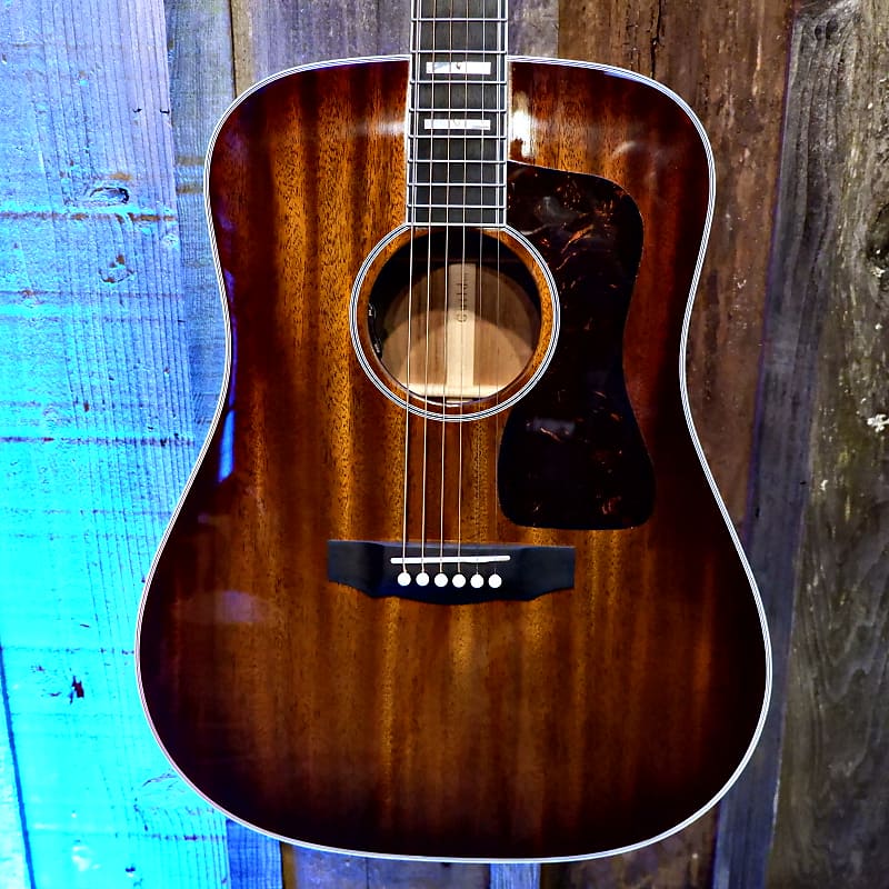 Guild U.S.A. D-25E GSR Dreadnought - California Burst | Reverb