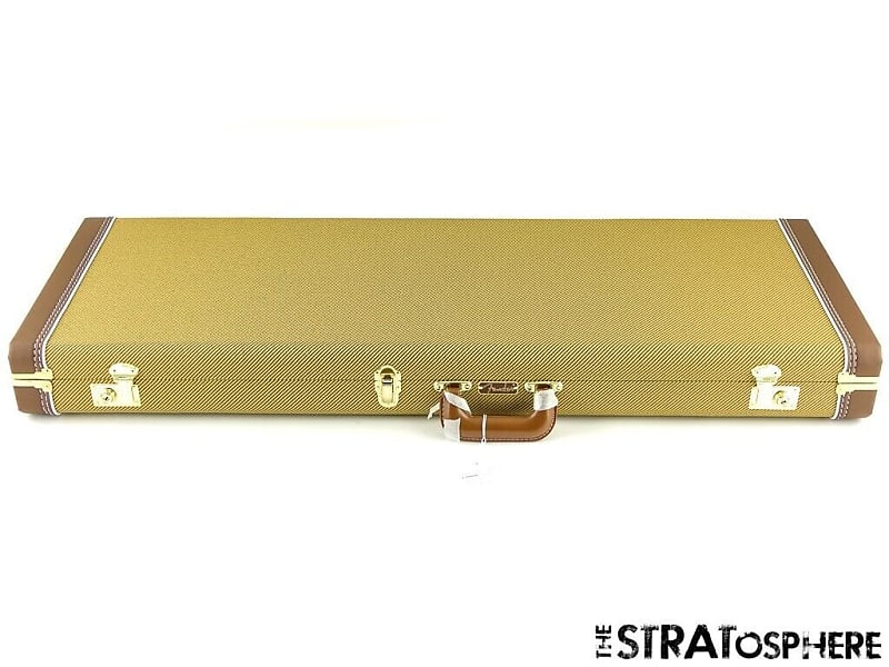 Fender Strat TWEED HARDSHELL CASE, Jeff Beck Stratocaster | Reverb