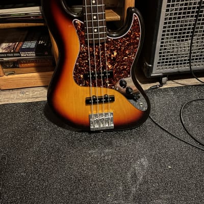 Made in Japan Fujigen Black Jazz Bass w/ Fender Custom Shop | Reverb