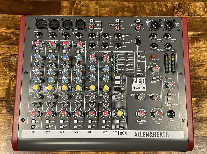 Allen & Heath ZED-10FX 10-Channel Mixer w/ Effects - Mint | Reverb