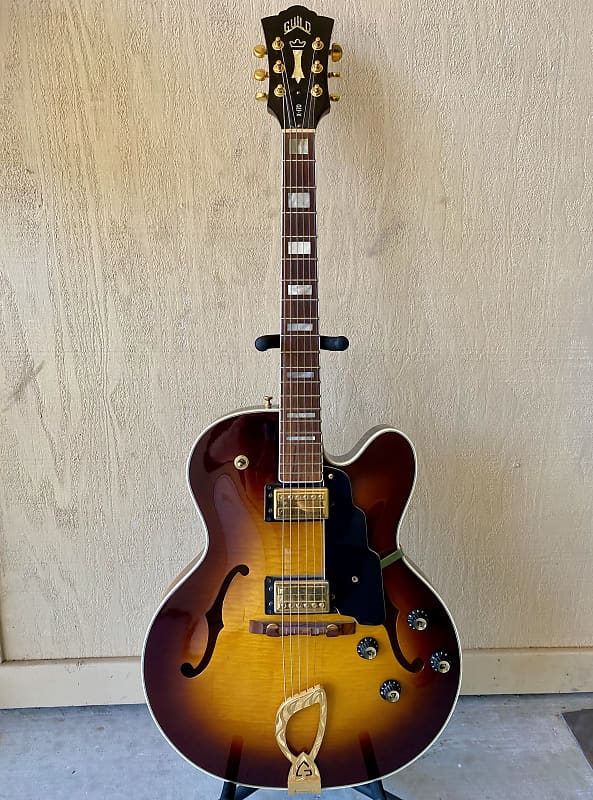 GUILD X-170 1996 HOLLOWBODY ELECTRIC GUITAR W/CASE | Reverb