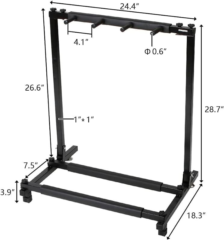 Multi Guitar Stand Rack with Folding Design,Portable Black | Reverb