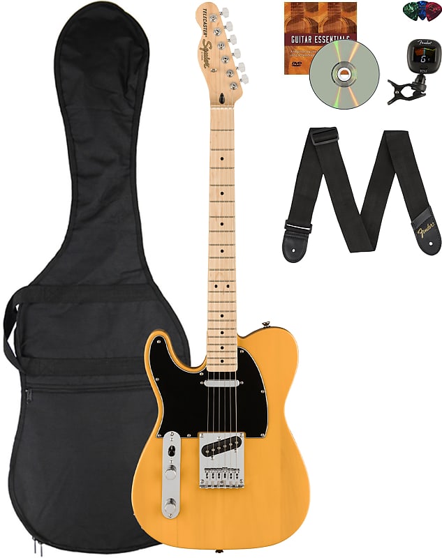 Fender Squier Affinity Telecaster, Left Handed - Butterscotch | Reverb