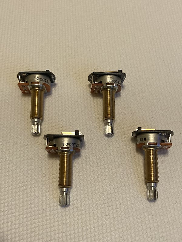 EMG tone/volume pots solderless long split shaft | Reverb