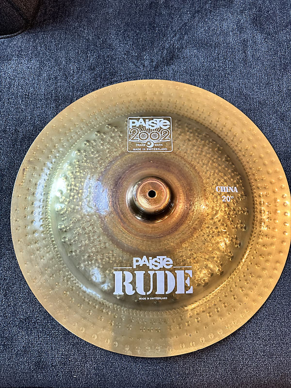 Paiste 2002 RUDE China Cymbal 20" - RARE | Reverb