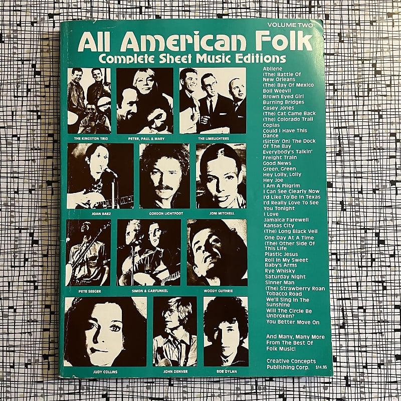 All American Folk Volume Two Complete Sheet Music Editions | Reverb