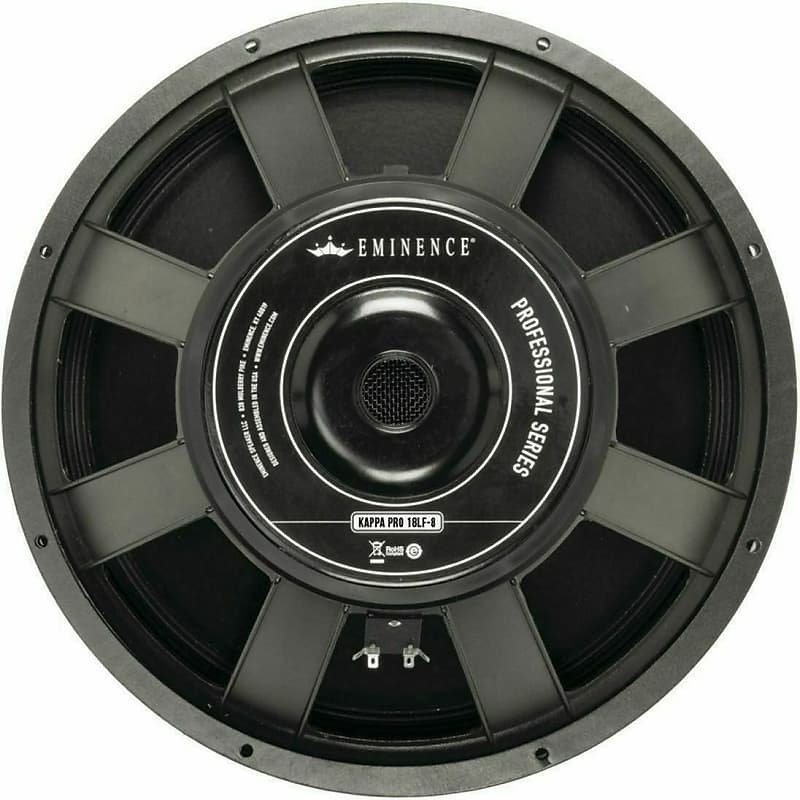Eminence Kappa Pro 18LF-8 18" PA Subwoofer 8-Ohm Bass Guitar | Reverb