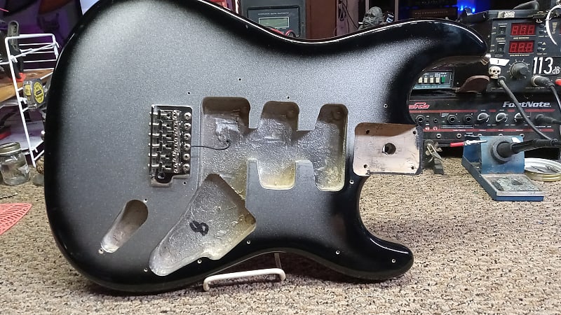 Fender Strat Starcaster Silver Burst Body Full Thickness | Reverb
