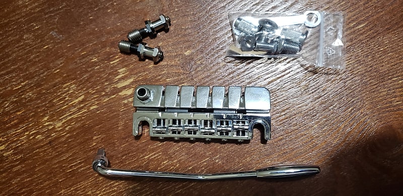 Schaller TP-5430 Tremolo Bridge For Les Paul Chrome | Reverb