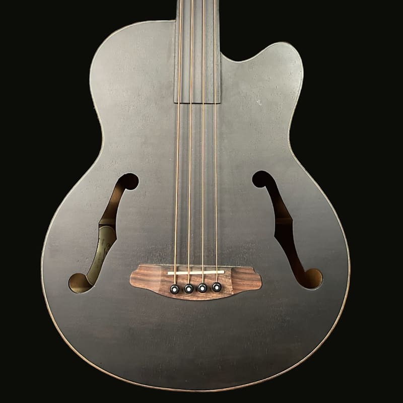 Aria FEB F2M Medium Scale Acoustic Bass in Satin Black | Reverb