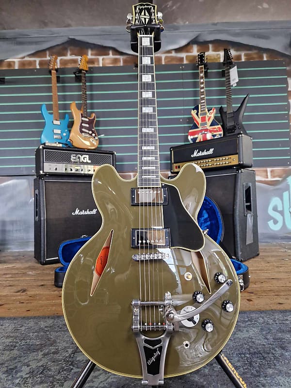 Epiphone Shinichi Ubukata ES-355 Custom Olive Drab | Reverb Slovenia