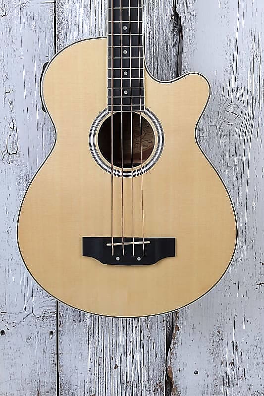 Washburn AB5 4 String Cutaway Acoustic Electric Bass | Reverb UK