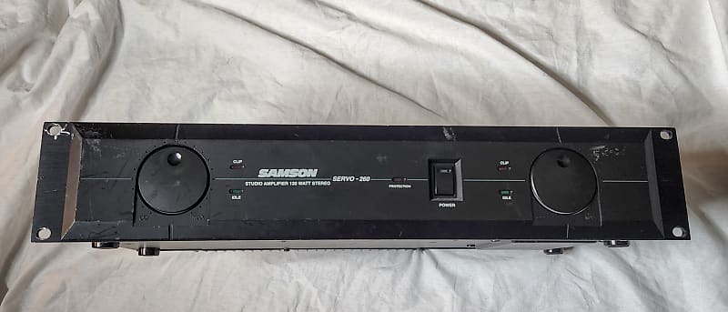 Samson Servo 260 2 Channel Stereo Power Amplifier 1990s Black | Reverb