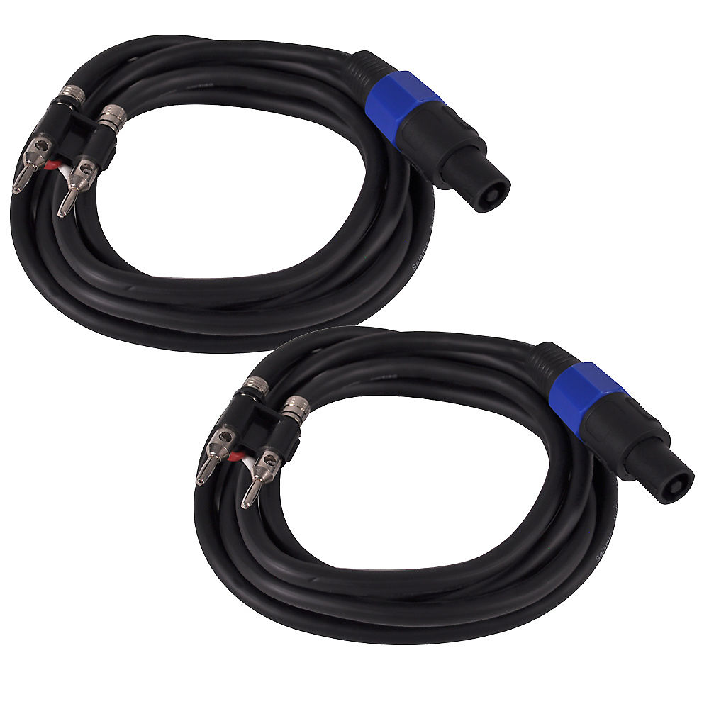 Seismic Audio B12SP10-2PACK 2-Conductor 12-Gauge Banana to | Reverb UK