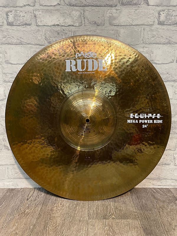 Paiste Rude ‘The Eclipse’ Mega Power Ride 24” Cymbal #GS27 | Reverb UK