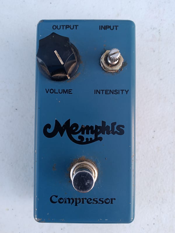 "RARE* Memphis ME-24 Compressor Pedal 70's - Blue | Reverb