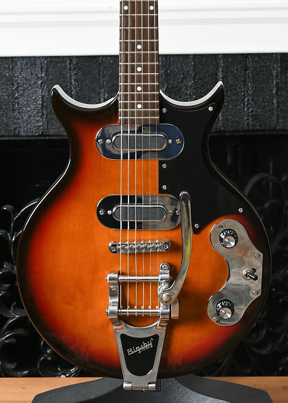 2016 Eastwood Marksman V Sunburst Gemini Pickups | Reverb