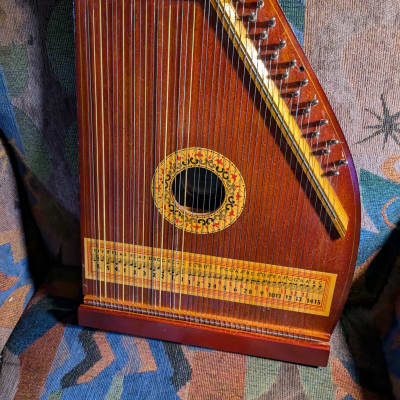 Antique 32 Strings Zither Auto-harp "CARL ARNBERGER" Nr.13 | Reverb