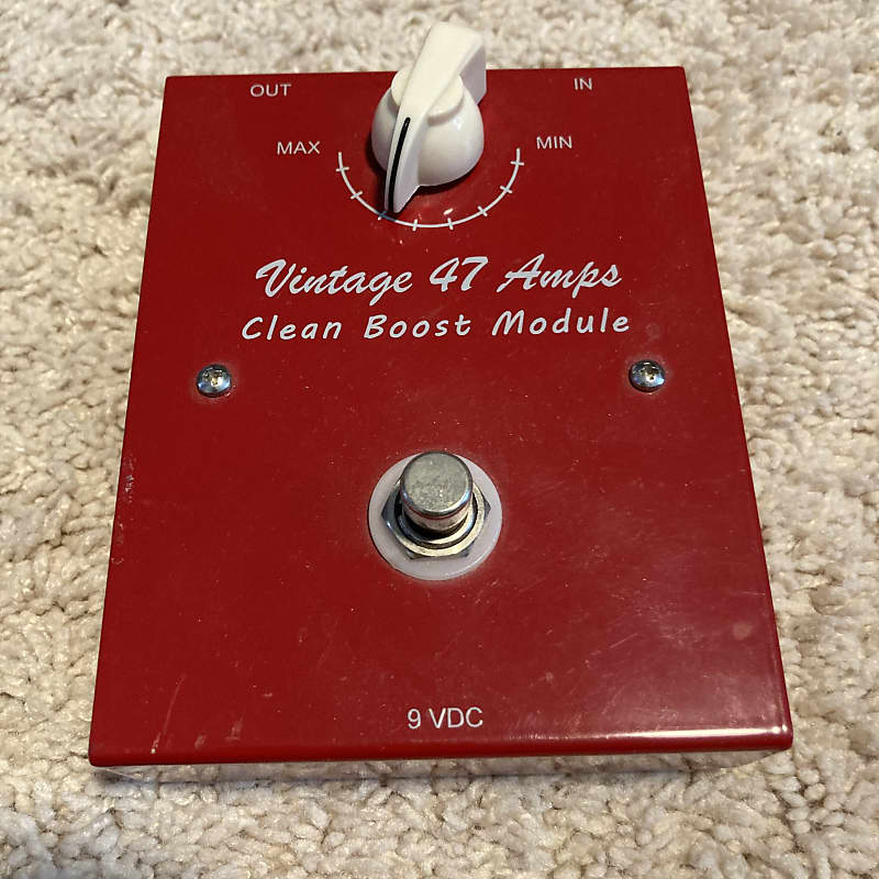 Vintage 47 Amps Clean Boost Module - Red | Reverb