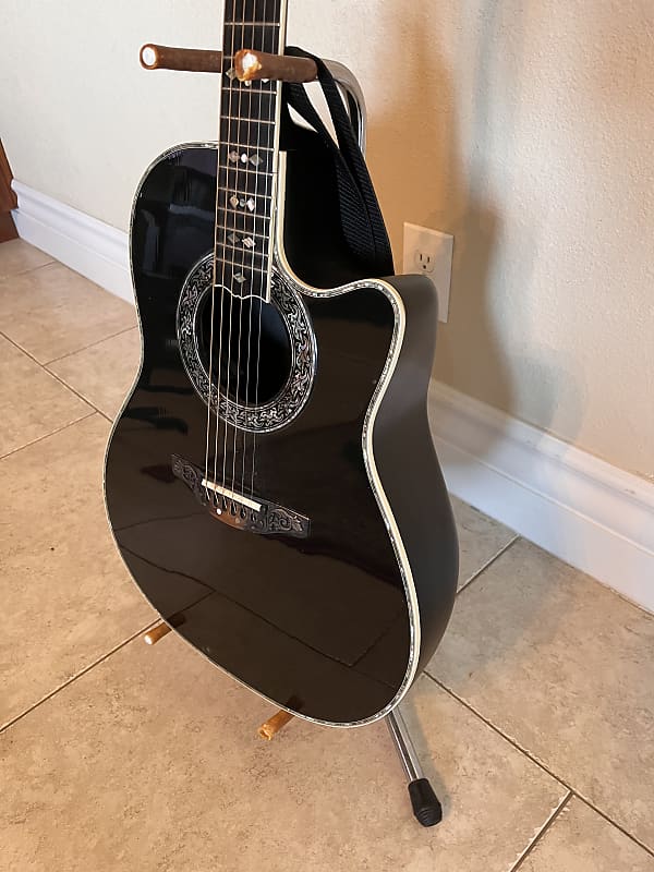 Ovation Model 1769 Early 90s Black | Reverb
