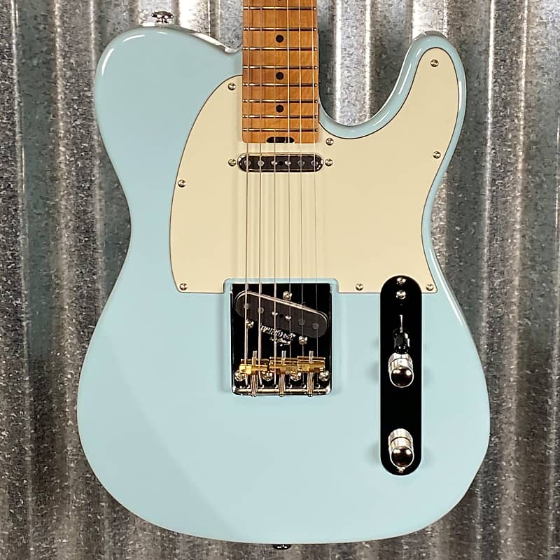 Musi Virgo Classic Telecaster Baby Blue Guitar #5115 Used | Reverb
