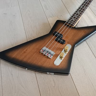 G&L USA neck/OX BIRD body, Dusty Hill Explorer Bass, 1993 | Reverb