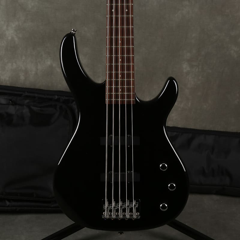 Squier MB-5 Modern Bass 5-String - Black Glitter w/Gig Bag - | Reverb