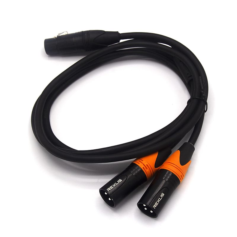 Xlr Female To Xlr Dual Male Balanced Splitter Cable 5 Ft, | Reverb