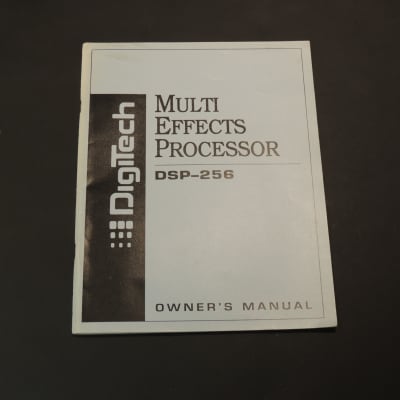Digitech Multi Effects Processor DSP-256 Owner's Manual | Reverb