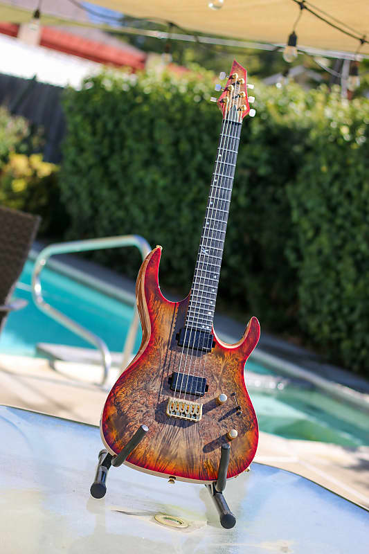 Kiesel DC600 - Maple Burl with Cali burst and cherry sunburst | Reverb