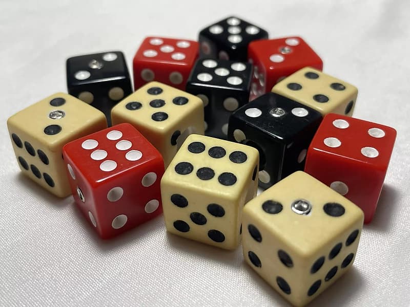 NEW Dice Control Knobs Set of 4 MIX & MATCH - Guitar Bass | Reverb