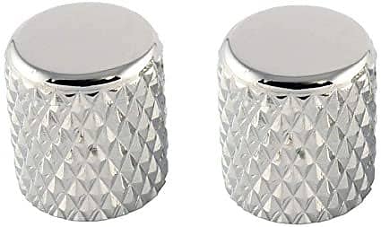 All Parts Chrome Heavy Knurl Barrel Knobs MK-0112-010 | Reverb