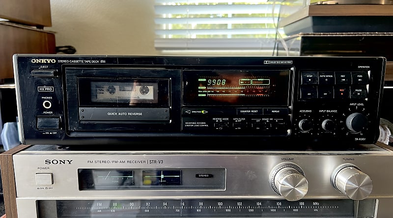 Vintage Onkyo Model TA-R301 Stereo Cassette Tape Deck; Tested | Reverb