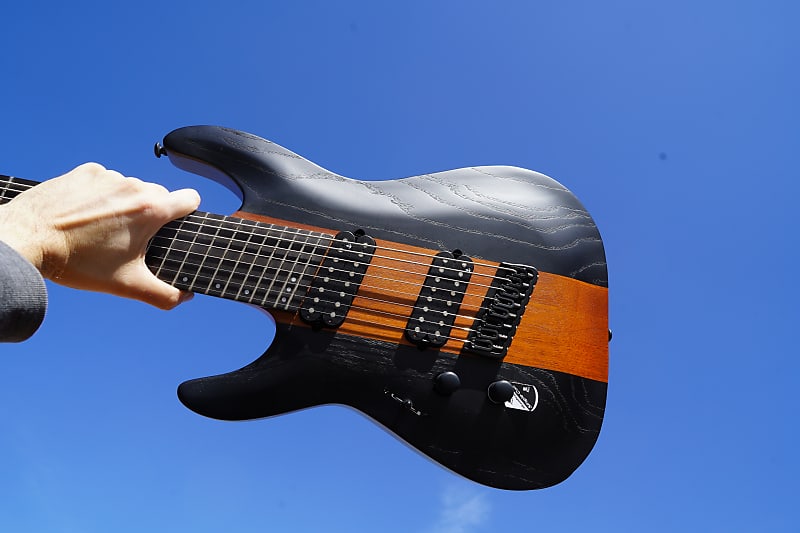 Schecter DIAMOND SERIES C-8 Rob Scallon - Satin Dark Roast | Reverb